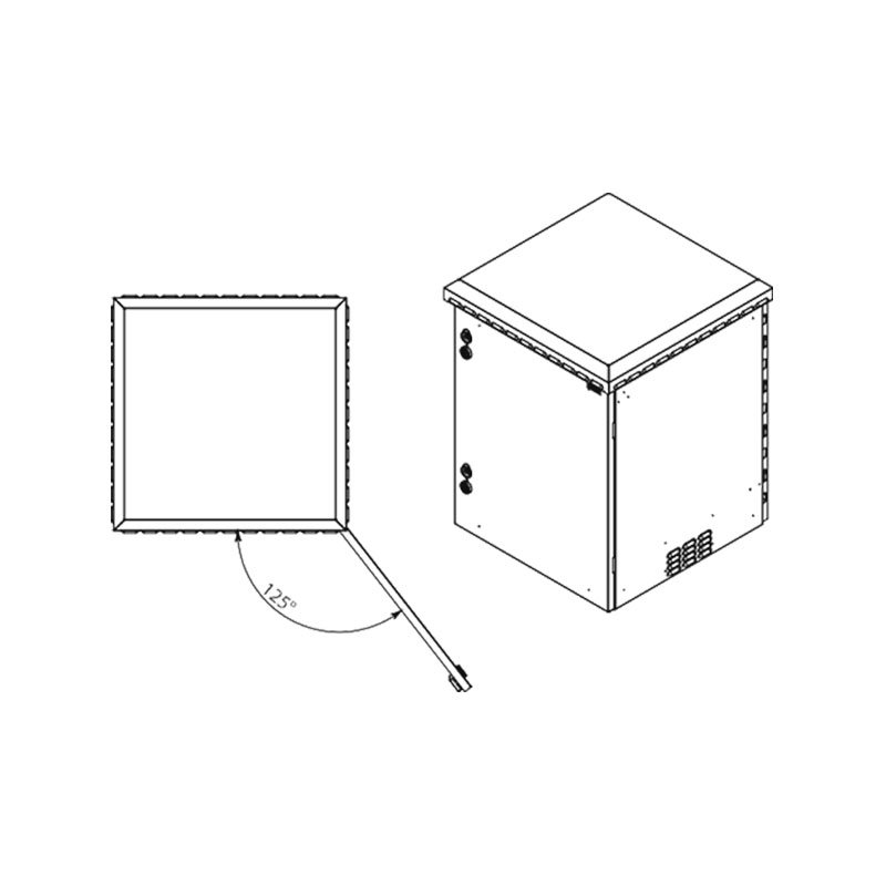 ProRack 12U Outdoor Wall Mount - ProRack Rack Server